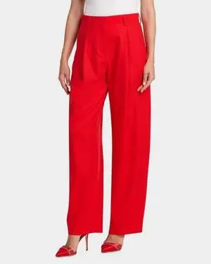 Giorgio Armani Wide-leg Virgin Wool Trousers