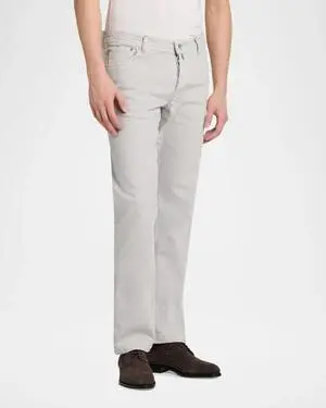 Kiton Apos;s Cotton Stretch Slim Five-pocket Pants - Ice