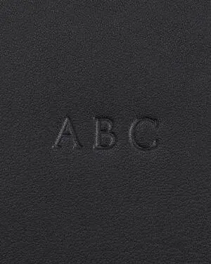 ROYCE NEW YORK Monogrammed Leather Executive Desk Accessory Set, Personalized