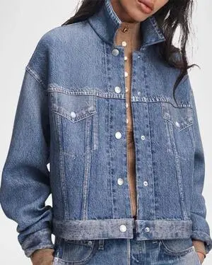 Rag & Bone Miramar Mallow Trucker Jacket - Sutton