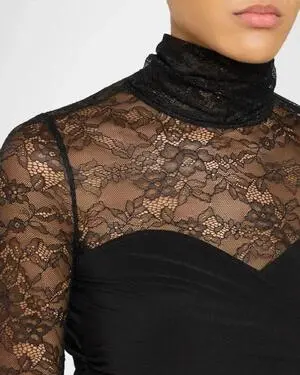 Generation Love Westia Lace Combo Maxi Dress - Black