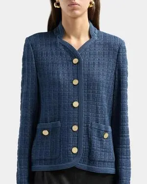 Misook Rib-knit Jacket