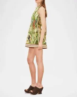 ALEMAIS Toucan Tango Halter Mini Dress - Multi