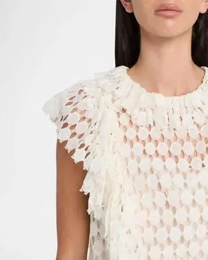 Ulla Johnson Daevy Lace Top - Chalk