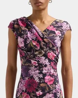 Chiara Boni La Petite Robe Dids Floral Jersey Midi Dress