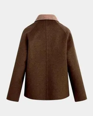 FAVORITE DAUGHTER The Cameron Two-tone Coat - Stone