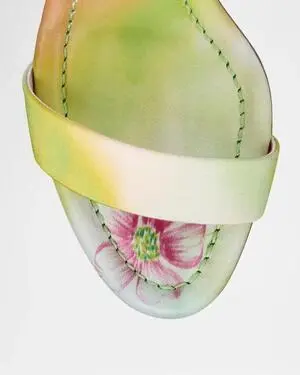 CHRISTIAN LOUBOUTIN 85mm Jane Tie-dye Satin Sandals