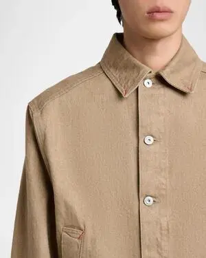 Jacquemus Apos;s La Veste Short Denim Jacket - Beige