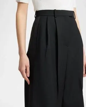 Givenchy Pleated Wool-mohair Tuxedo Pants