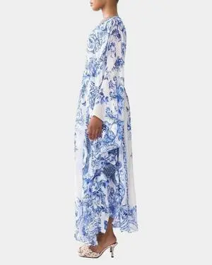 Camilla Silk Long Caftan