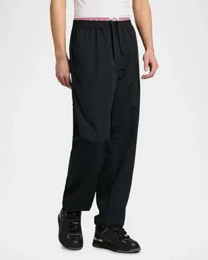 Versace Soft Wrinkled Nylon Pants