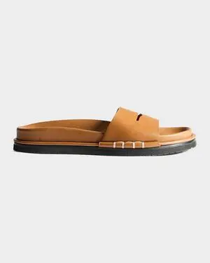 JW Anderson Leather Loafer Slide Sandals