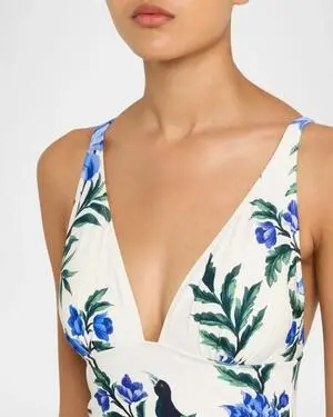 Kobi Halperin Cornelia Floral One-piece Swimsuit - Ivory Multi