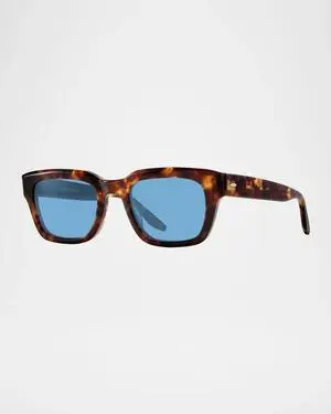Barton Perreira Apos;s 50mm Rectangular Sunglasses - Chestnut /