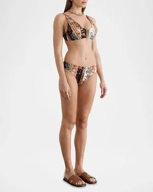 AQUA BLU AUSTRALIA Amelia Bikini Top - Multi