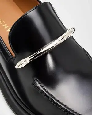 Givenchy Pinch Leather Loafers - Black