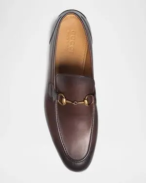 Gucci Apos;s Jordaan Leather Loafers - Dark Brown