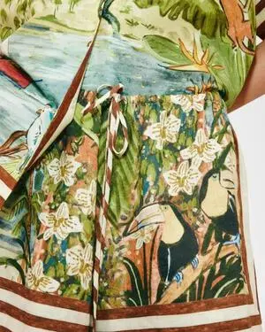 ALEMAIS Toucan Tango Linen Shirt - Multi