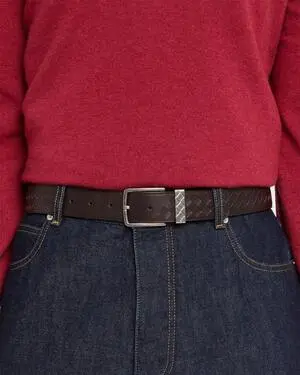 Bottega Veneta Apos;s Intrecciato Piccolo Leather Belt