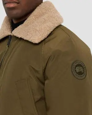 Canada Goose Apos;s Chilliwack Fleece-collar Down Bomber Jacket - Green
