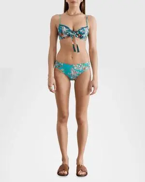 AQUA BLU AUSTRALIA Crawford Bikini Top - Blue