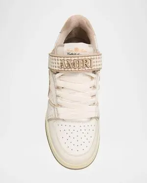 Amiri Men & Apos;s Ma Skyline Mesh And Leather Low-top Sneakers Alabaster