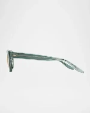 Barton Perreira Apos;s Butzi Acetate Rectangular Sunglasses - Brown