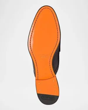 Santoni Leather Loafer Mules