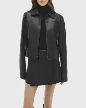 Simkhai Freeman Leather Jacket
