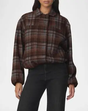 JOE & APOS;S JEANS The Bella Bomber Jacket - Brown/blue