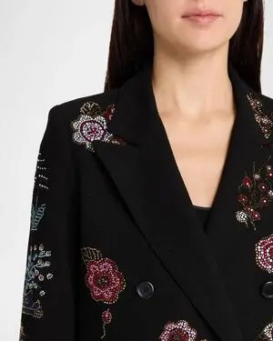 Libertine Colette Embellished Double-breasted Jacket - Black