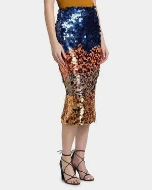 Ulla Johnson X Helen Frankenthaler Matilde Sequined Midi Skirt