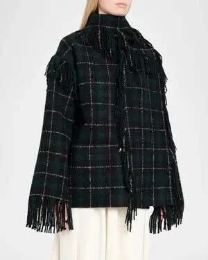 TOTEME Fringed Scarf Jacket