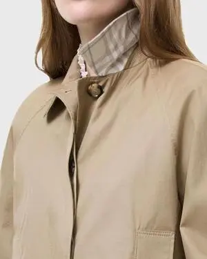 Burberry Tropical Cotton Gabardine Jacket - Saltmarsh