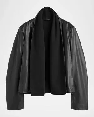 TOTEME Scarf Leather Jacket