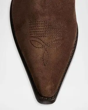 Khaite Clive Suede Ankle Boots