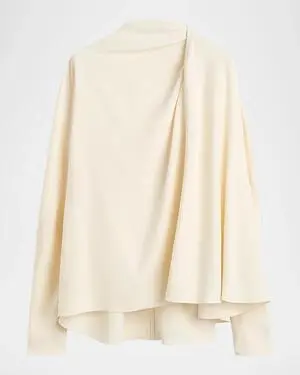 TOTEME Draped Cady Blouse