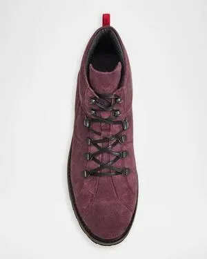 Kiton Apos;s Moritz Suede Ankle Boots - Bordeaux