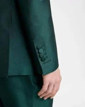TOM FORD Apos;s Wool Peak Lapel Modern Fit Single-breasted Sport Coat - Emerald