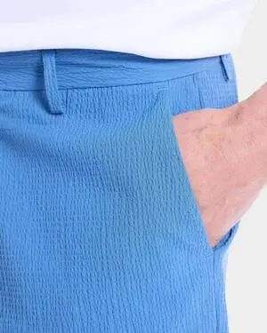 Robert Graham Apos;s Thresher Seersucker Flat-front Shorts - Blue
