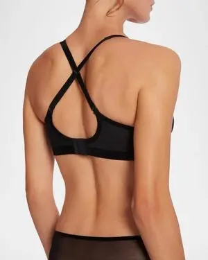 Wolford Semi-sheer Tulle Bra - Black