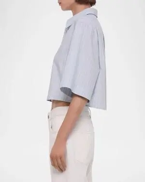 Helmut Lang Cropped Trench Shirt