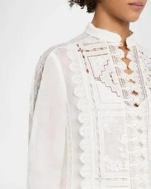 Zimmermann Aster Embroidered Blouse