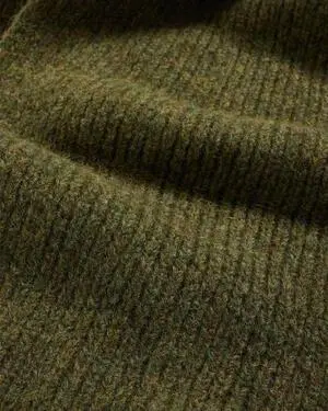 Dries Van Noten Apos;s Moyson Wool Ribbed Scarf - Forest