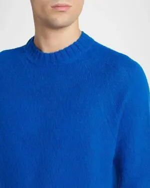 TOM FORD Apos;s Brushed Cashmere Raglan Crewneck Sweater - Prussian B