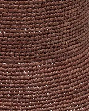 Janessa Leoné Felix Brim Straw Hat - Dkbrwn