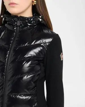 Moncler Padded Zip-up Hoodie - Black
