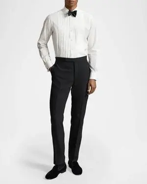Polo Ralph Lauren Apos;s Cotton Poplin Tuxedo Shirt - White