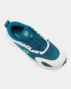 Loewe X On Cloudsolo Lightweight Sneakers Teal/eggshell
