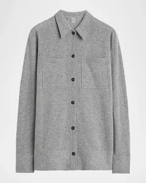 TOTÊME Cashmere Patch Pocket Shirt